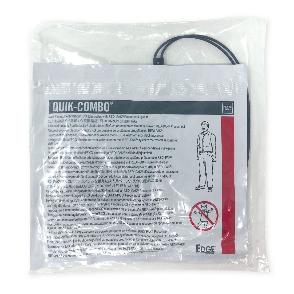 Physio-Control QUIK-COMBO Defibrillationselektroden REDI-PAK für Erwachsene